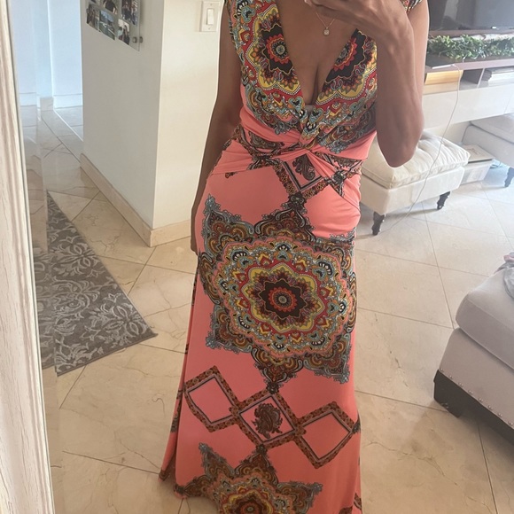 Hot Miami Styles | Dresses | Hot Miami Styles Knot Front Bold Print ...